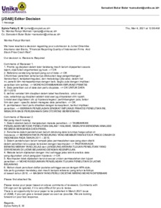 Bukti Korespondensi: How does Financial Reporting Quality Relate to ...